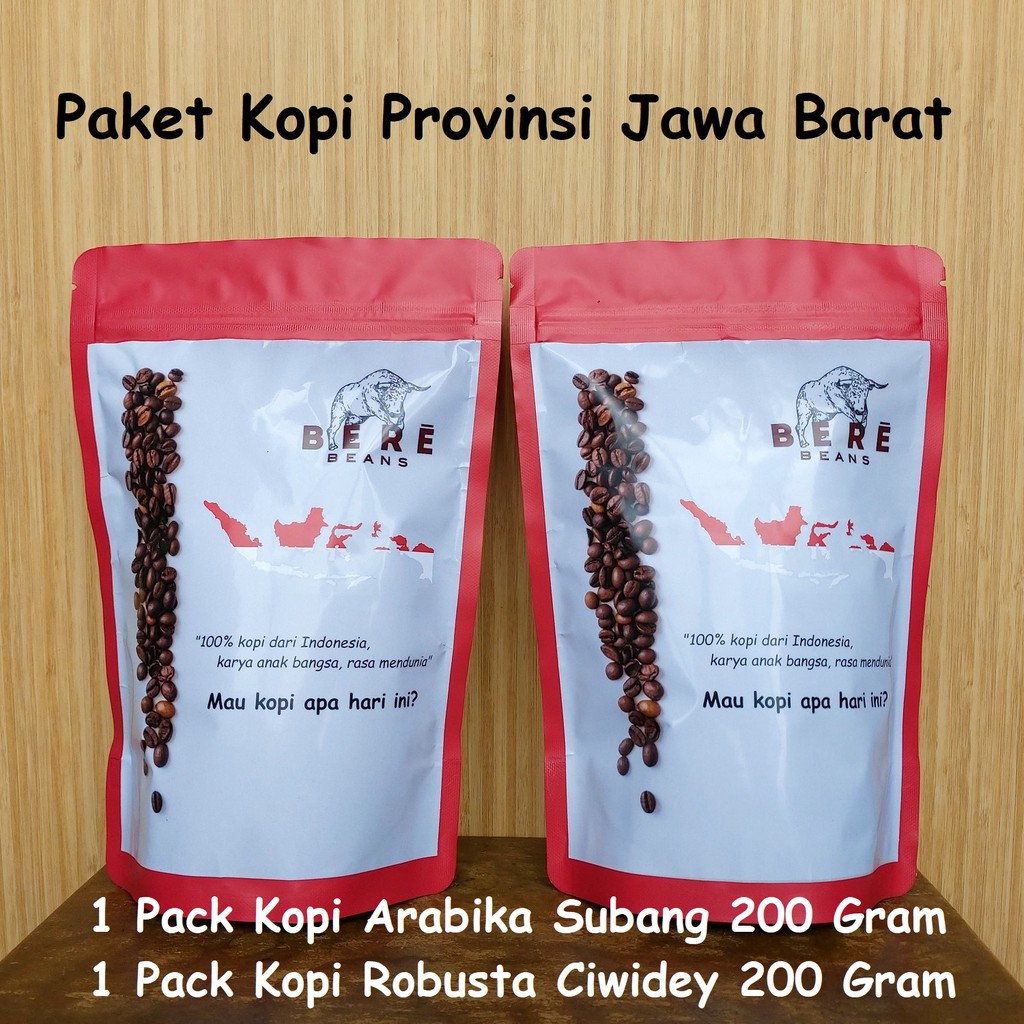 Jual PAKET KOPI PROVINSI JAWA BARAT Indonesia Arabika dan Robusta 200 ...