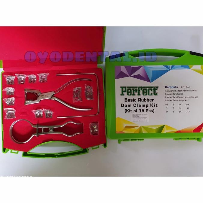 Jual Dental Rubber Dam Kit / Rubber Dam Set / Frame Rubberdam Clamp ...