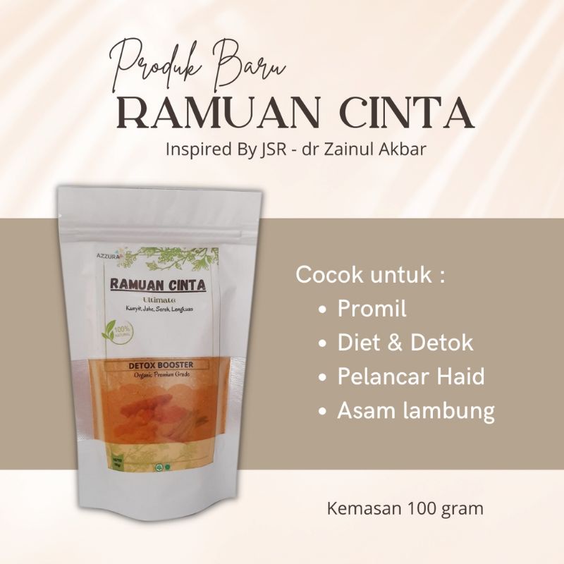 Jual Ramcin Kemasan 100gr, RAMUAN CINTA ULTIMATE REMPAH RIMPANG DETOX ...