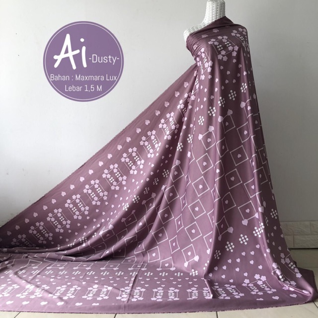 Jual Ai KAIN METERAN KAIN MOTIF LOVEREMI BAHAN MAXMARA LUX | Shopee ...