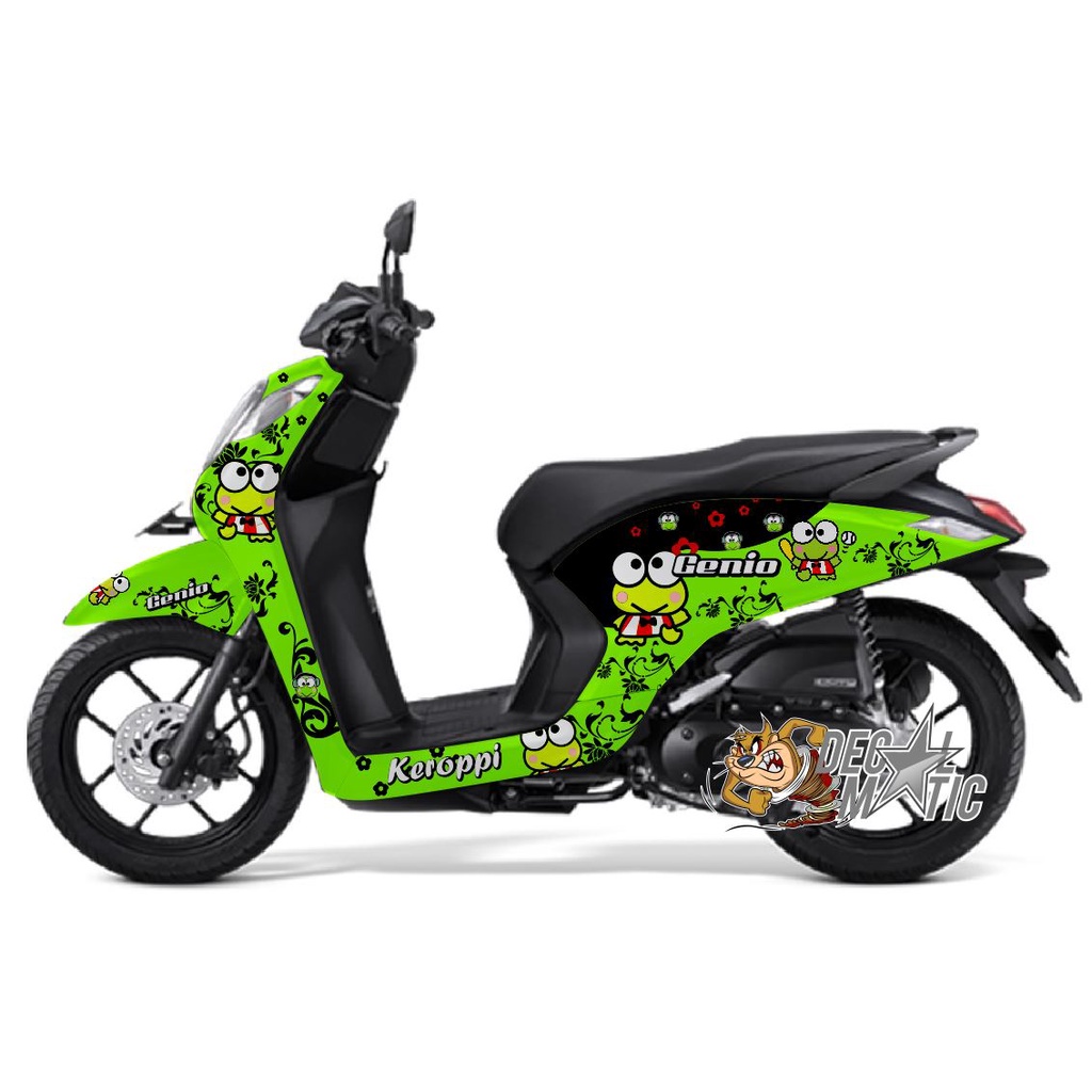 Jual Stiker Full Body Decal Motor Honda Genio Merah Hitam Putih ...