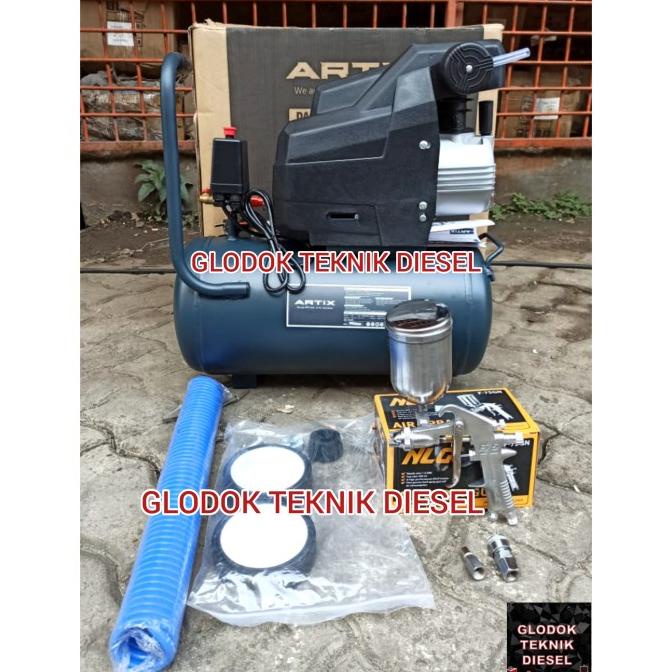 Jual Paket Komplit Perlengkapan Cat Kompresor 1 Hp 24 Liter Terbaik ...