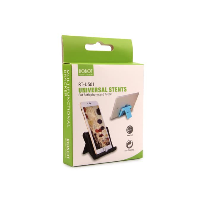 Jual Universal Holder - Docking Hp Tablet Robot US01 - Biru - Stand Hp ...
