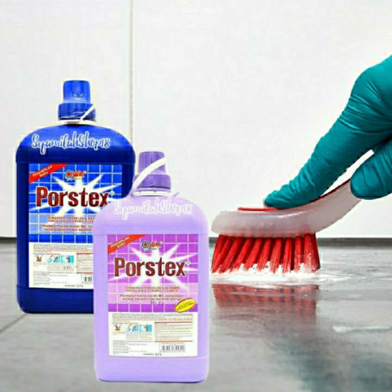 Jual YURI PORSTEX PEMBERSIH PORSELEN & KERAMIK KEMASAN JERIGEN 3,7 ...