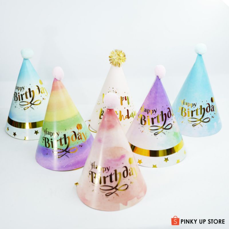 Jual Topi Kerucut Happy Birthday | Shopee Indonesia