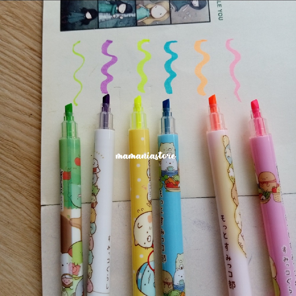 Jual STABILO KARAKTER CAT 1 SET/HIGHLIGTER KARAKTER CAT 6 WARNA ...