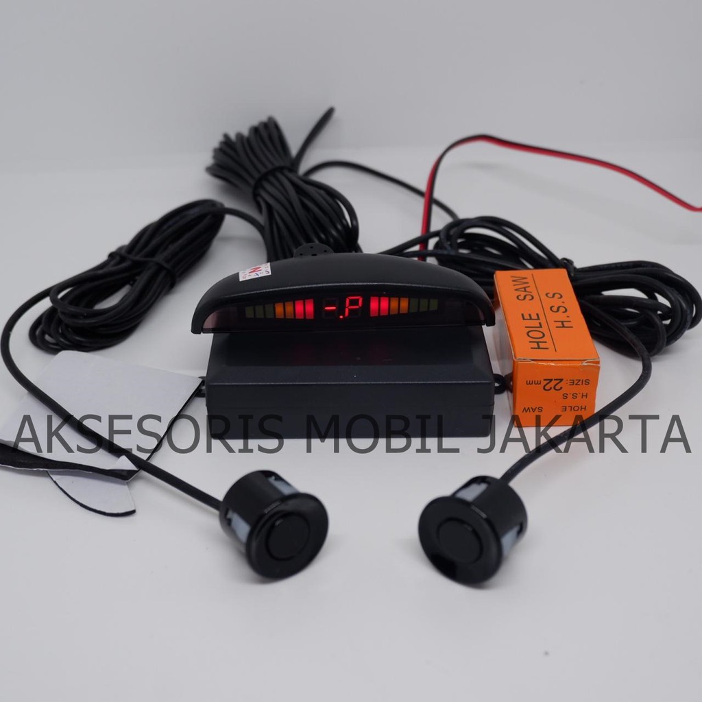 Jual SENSOR PARKIR MUNDUR MOBIL 2 MATA DAN DISPLAY METER AKSMOBILJKT ...