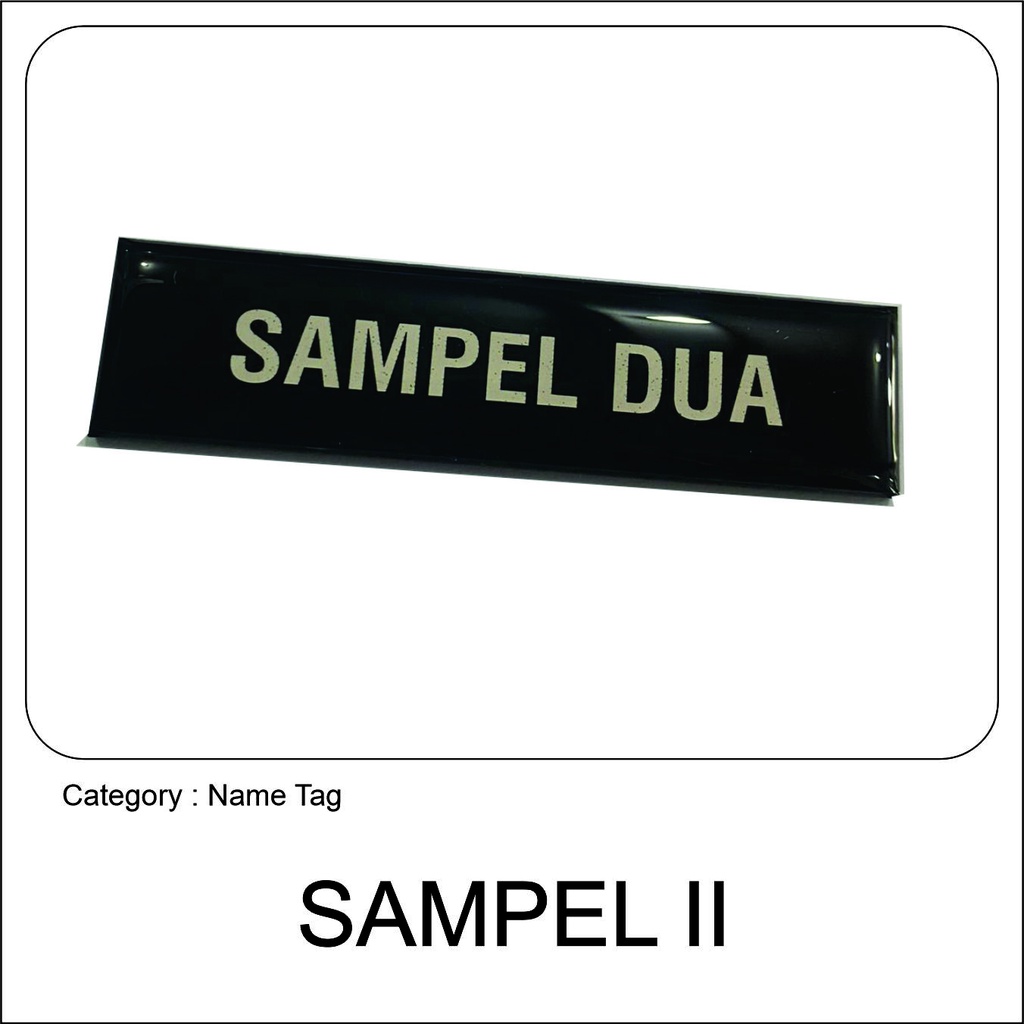 Jual Name Tag Akrilik Keren – Cetak Custom, Cocok untuk Seragam Sampel ...