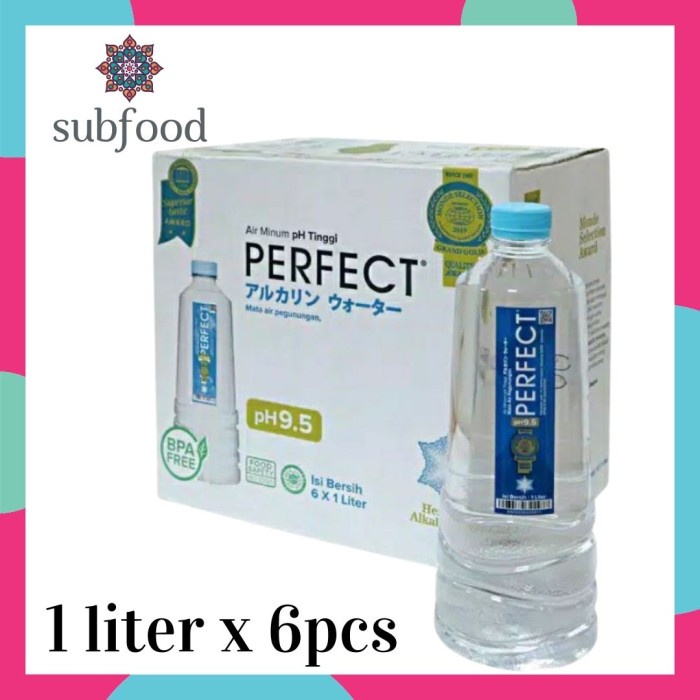 Jual Perfect Alkaline Water 1 liter (1 Dus) Air Mineral Perfect ...