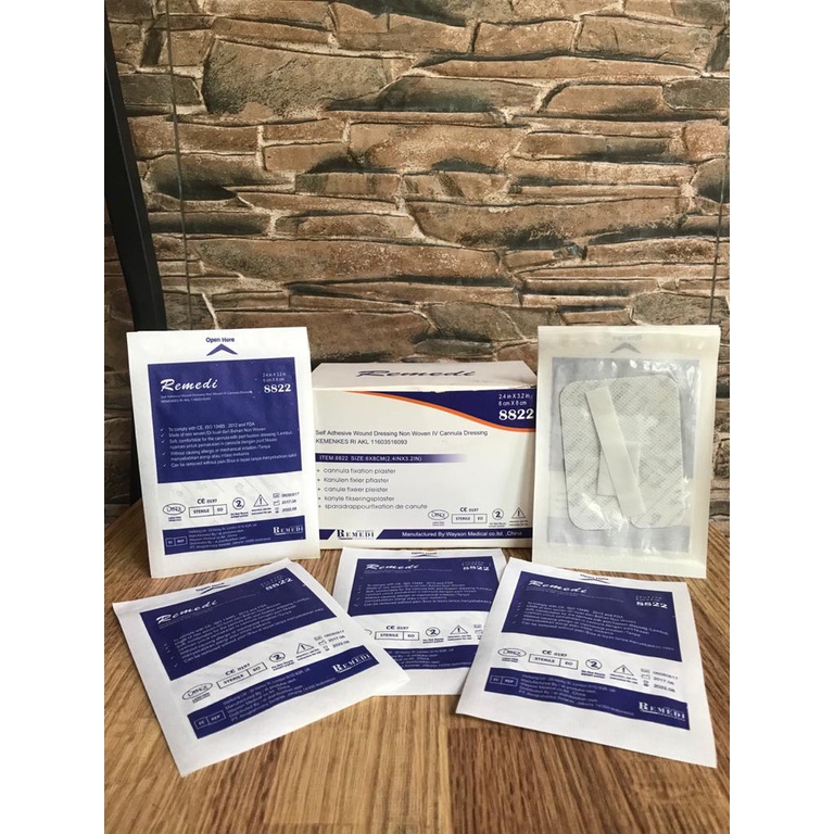 Jual IV Dressing 6x8cm Remedi Penutup Luka Plester Infus Non Woven ...