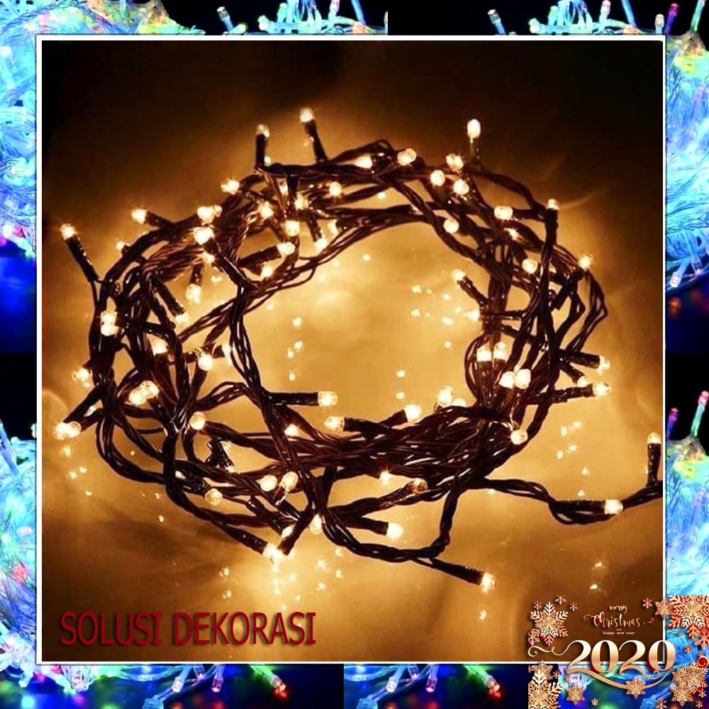 Jual 10 Meter Lampu led / Lampu Natal Warna Warni / Lampu Pohon Natal ...