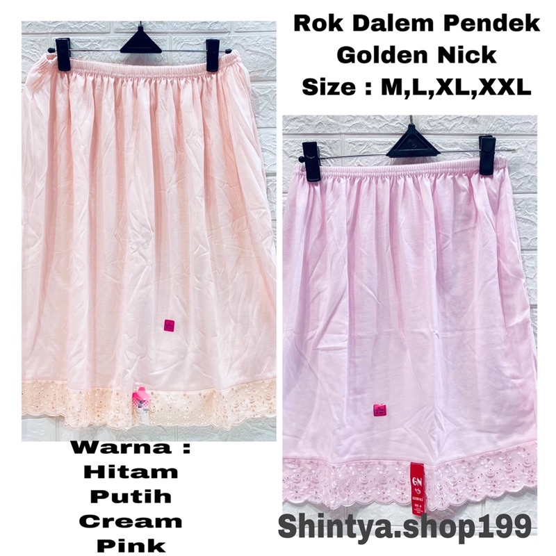Jual Rok Dalaman Pendek | Rok Daleman Gamis Golden Nick / YUTIND Bahan ...