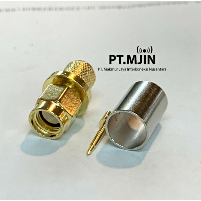 Jual KONEKTOR SMA MALE TYPE CRIMPING UNTUK KABEL RG6 5D GOOD QUALITY DF ...