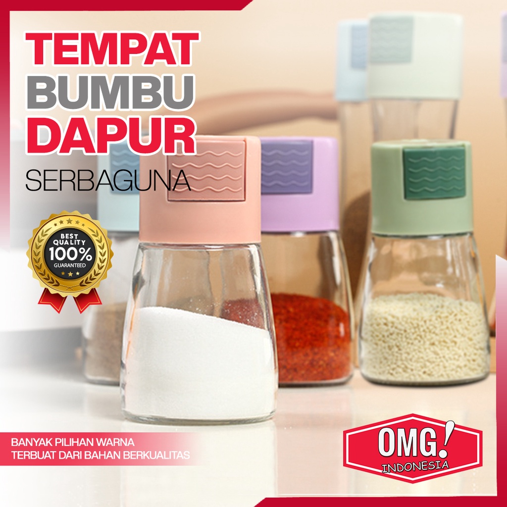 Jual TEMPAT BUMBU DAPUR SET BOTOL KACA Toples Bumbu Tabur Masak Mini ...