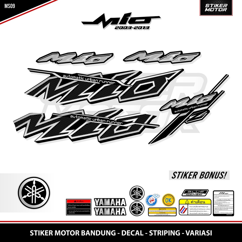 Jual STRIPING MIO SPORTY / MIO URBAN / GRAFIS 9 / CONTEST / RACING ...