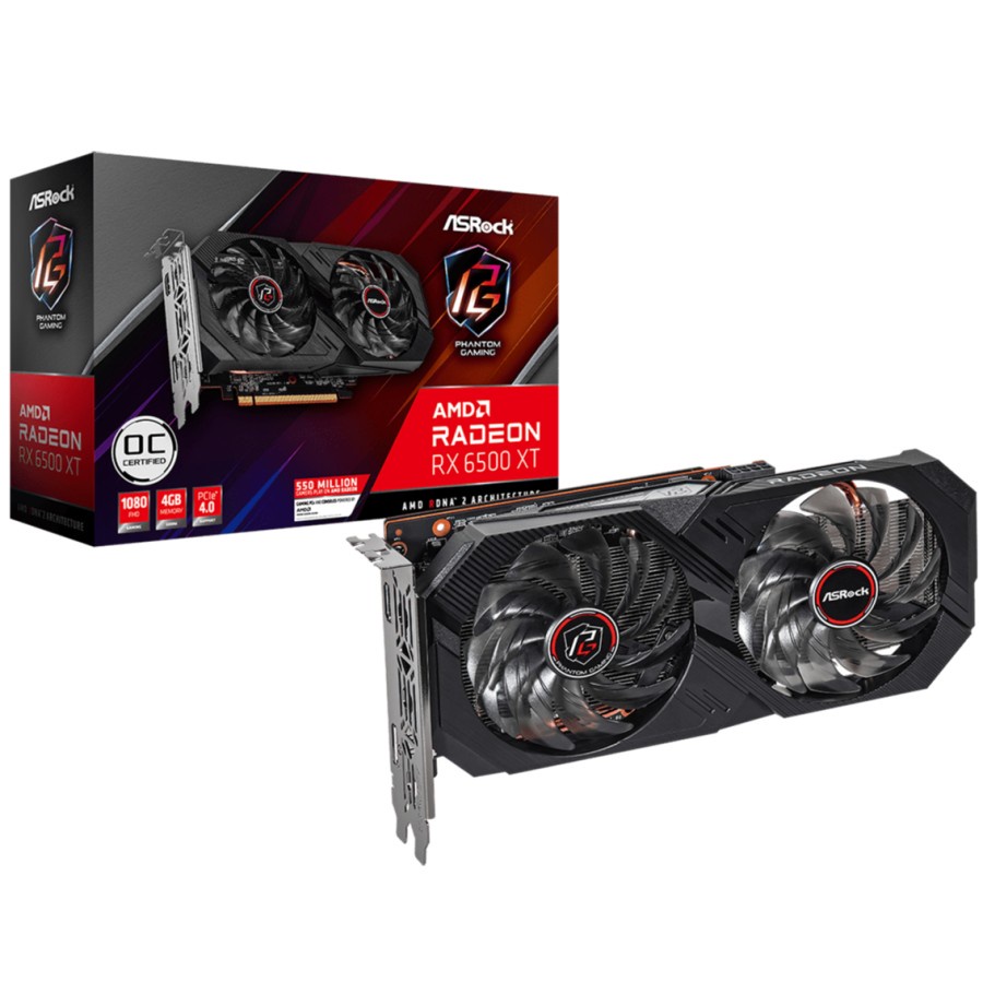 Jual ASROCK AMD RADEON RX 6500 XT PHANTOM GAMING D OC 4GB GDDR6 ...