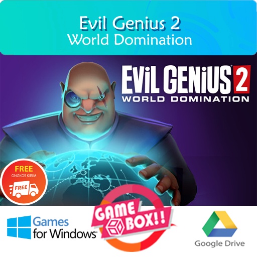 Jual GAME EVIL GENIUS 2 WORLD DOMINATION - DIGITAL PC LAPTOP GAMES ...