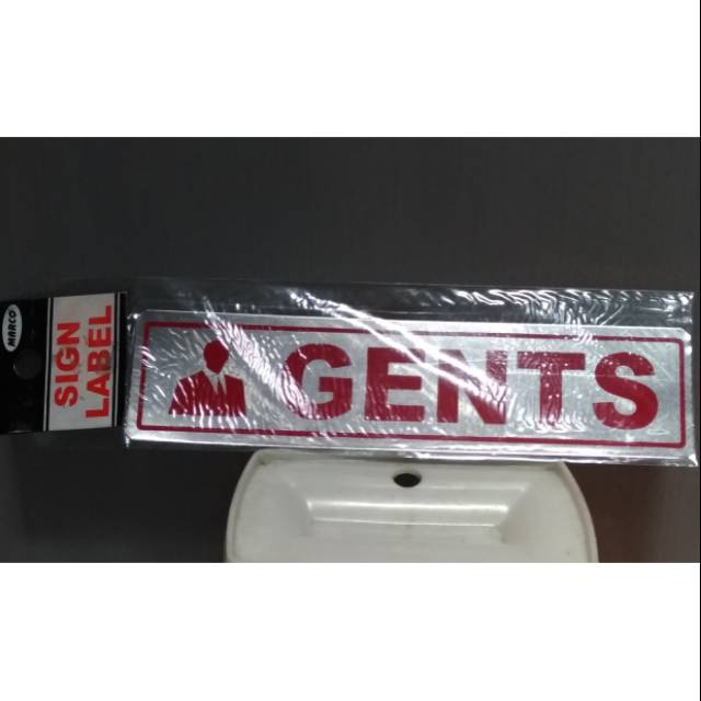Jual Marco Sign Label Sticker / Stiker GENTS | Shopee Indonesia