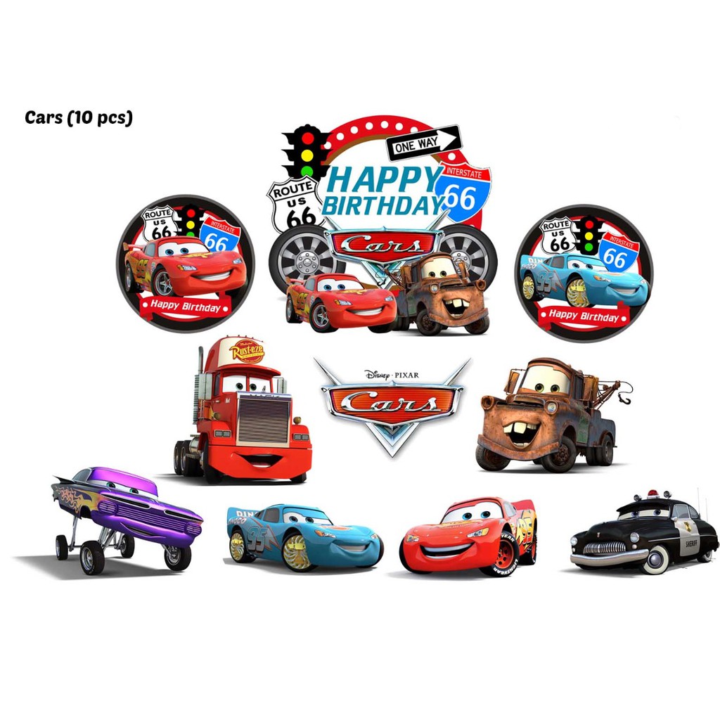 Jual Topper Kue Cars (10pcs) | Shopee Indonesia