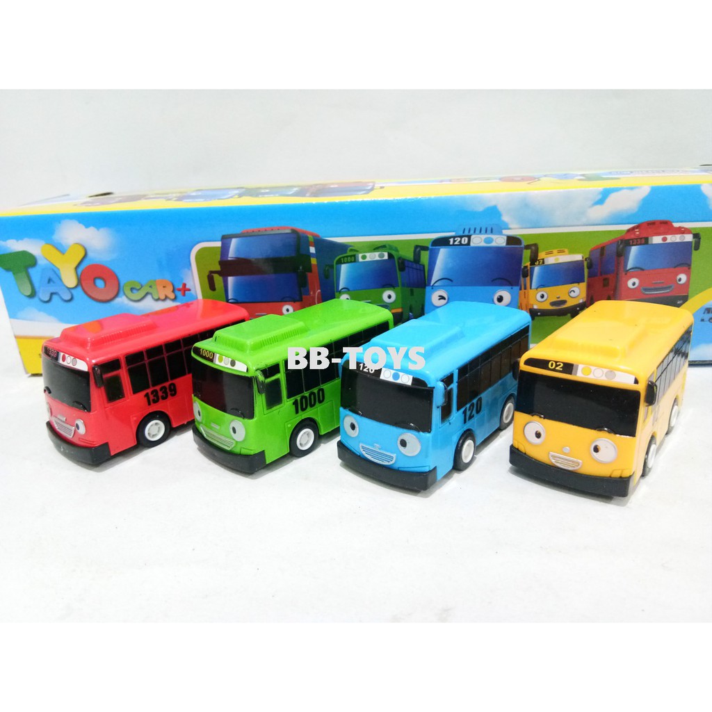 Jual Mainan Mobil Bus Tayo - Bis Tayo Kecil Pull Back - 4pcs - PR17202 | Shopee Indonesia