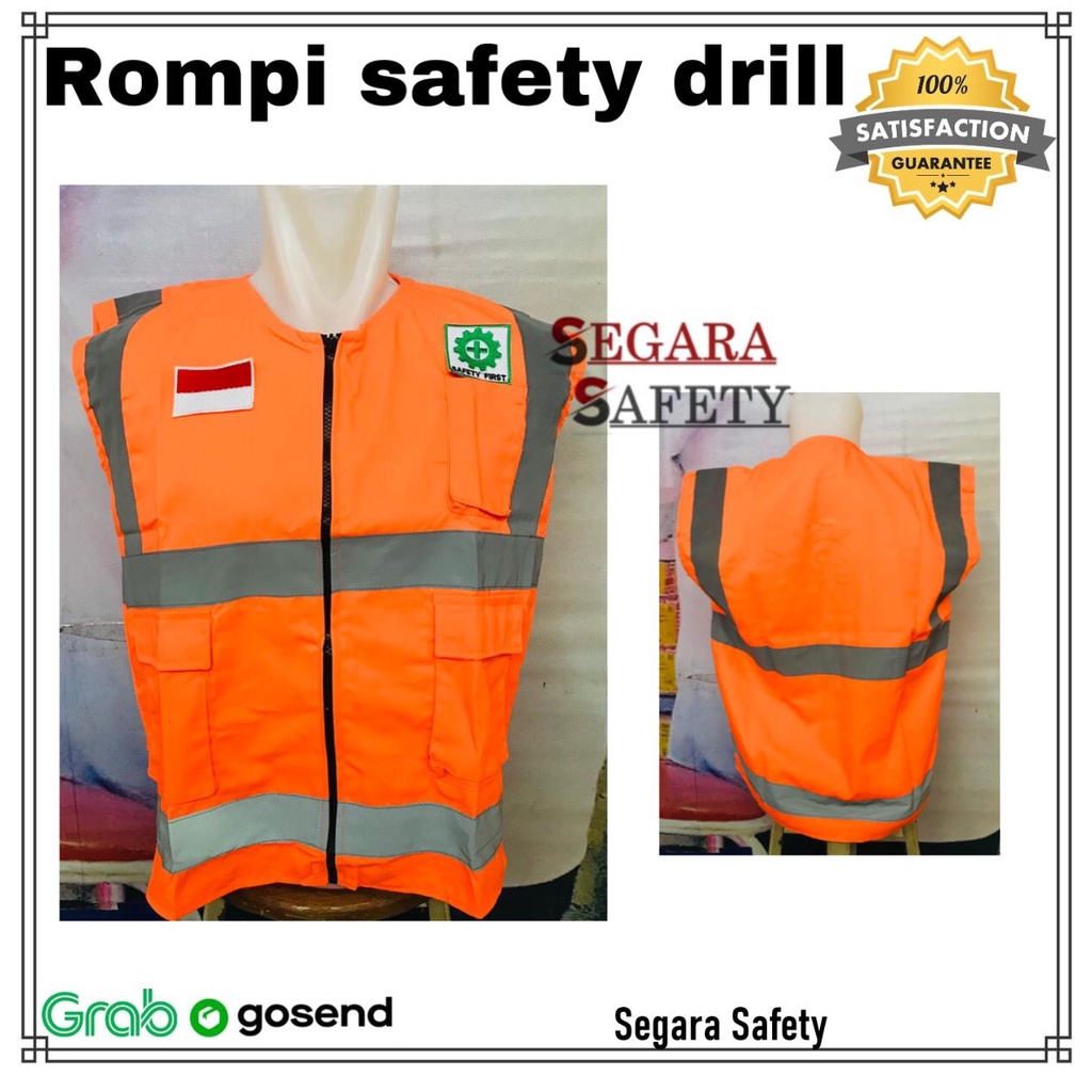 Jual Rompi Safety proyek | Rompi safety drill / BISA COD | Shopee Indonesia