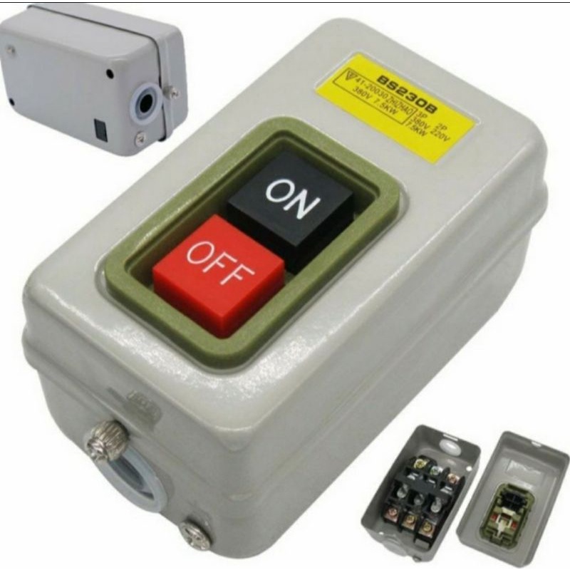Jual Power Push Button ON OFF 15A atau 30A Body Besi | Shopee Indonesia