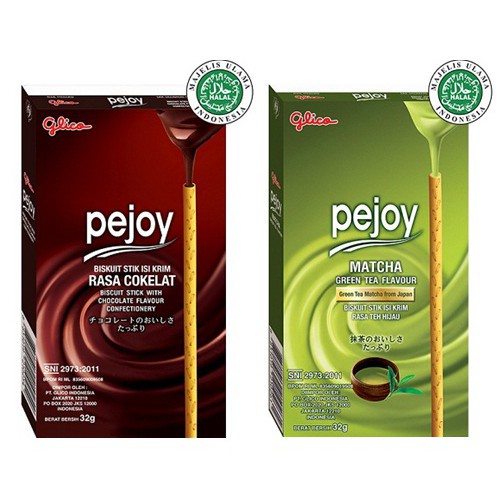 Jual Glico Pejoy Matcha Green Tea & Chocolate Flavour & Cookies N cream ...