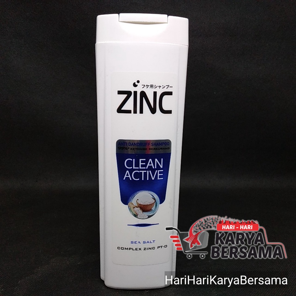Jual SHAMPOO ZINC ANTI DANDRUFF CLEAN ACTIVE BOTOL 340ML | Shopee Indonesia