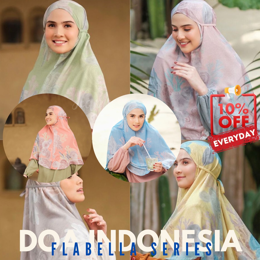 Jual Promo DOA Khimar/Bergo (Jilbab/Hijab Instan) - Baiti Flabella ...