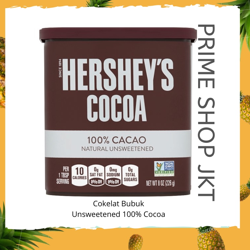 Jual Hershey's Cocoa Powder Natural Unsweetened Cokelat Bubuk 226gr ...
