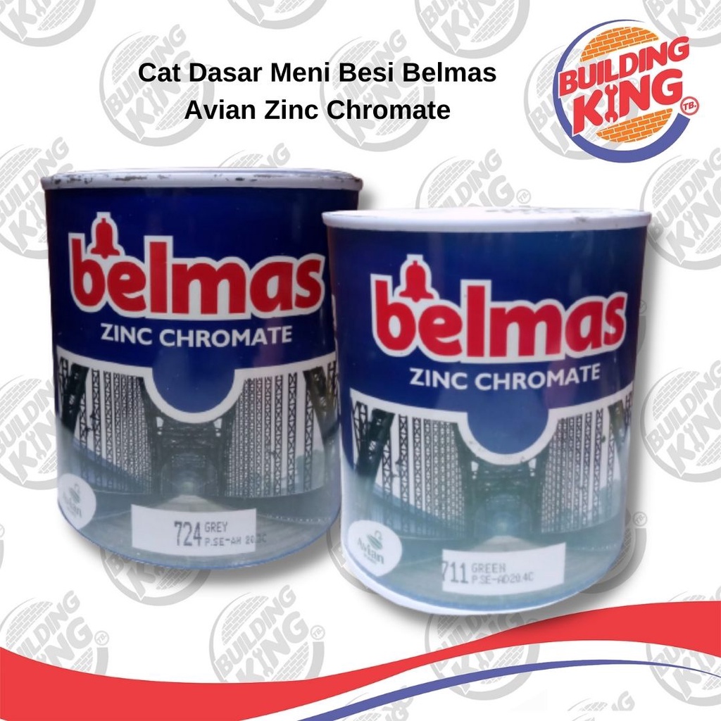Jual Cat Dasar Meni Besi Belmas Hijau - Abu Avian Zinc Chromate Bellmas ...