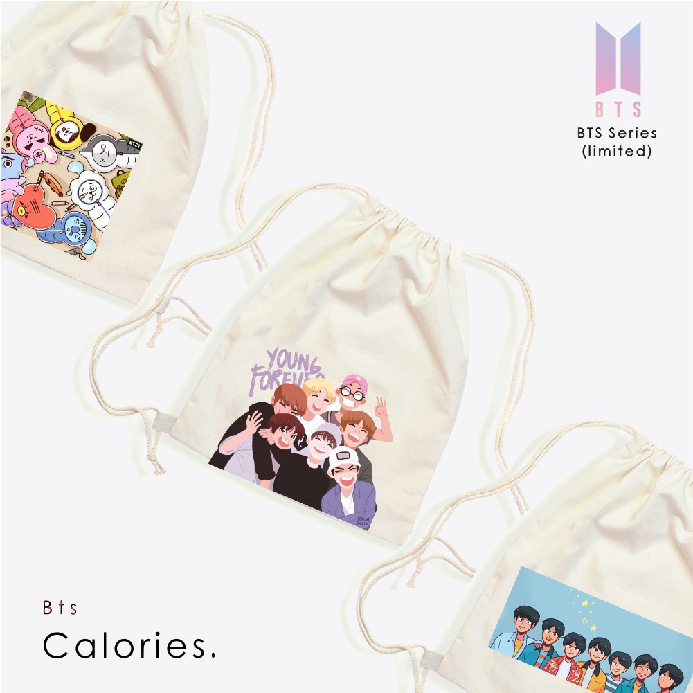 Jual Calories Stringbag KPOP BTS V Jungkook Jimin RM Jhope Suga Jin # ...