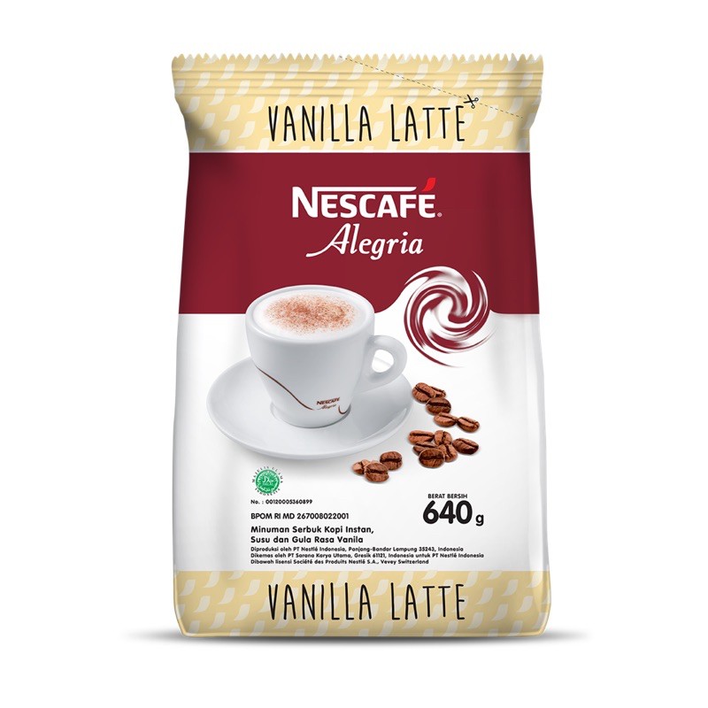 Jual Nescafe Alegria Vanilla Latte - minuman bubuk kopi nestle | Shopee ... Jual Nescafe Alegria Vanilla Latte - minuman bubuk kopi nestle | Shopee ...
