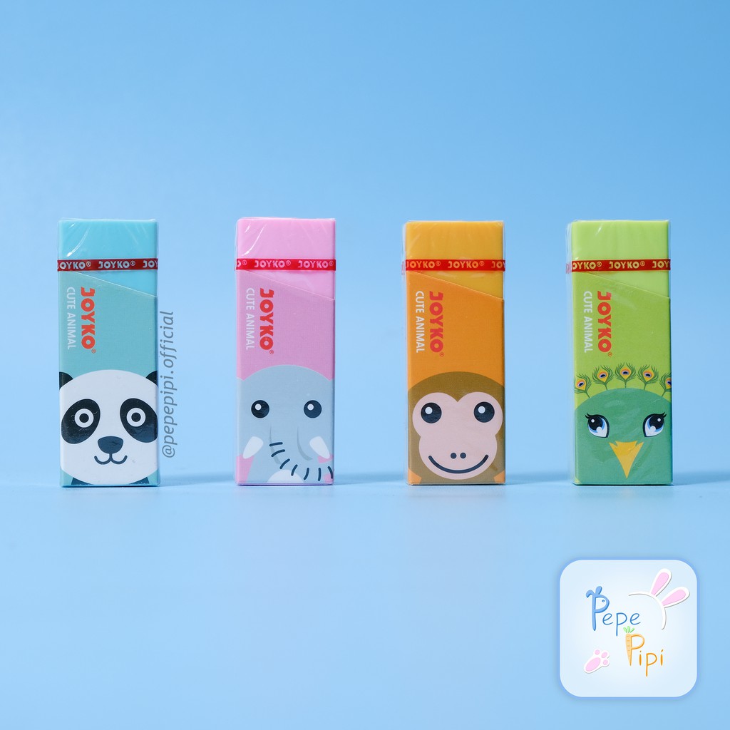 Jual Penghapus Joyko Animal ER-116 Panda Gajah Monyet Merak setip stip ...