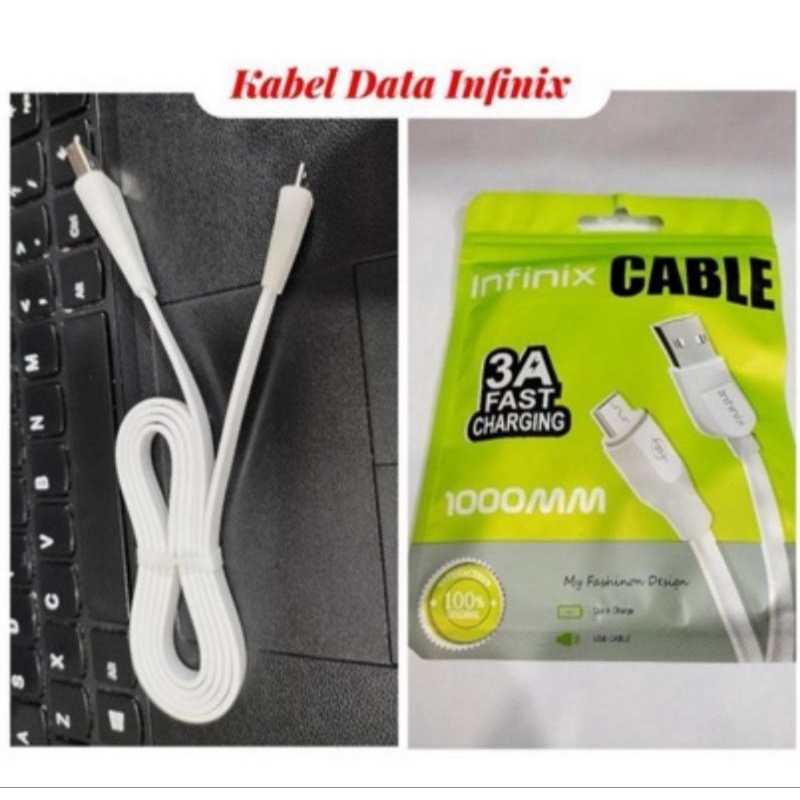 Jual KABEL DATA INFINIX MICRO FAST CHARGING 3A V8 PACKING PLASTIK ...