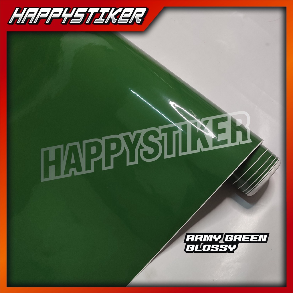 Jual Sticker Skotlet Dark Green / Sticker Hijau Army / Skotlet Hijau Tua / Sticker Military ...