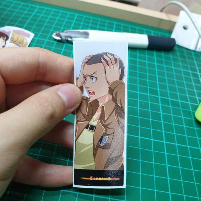 Jual Sticker Anime - PW0130 - Slap - Attack on Titan - Connie Springer ...