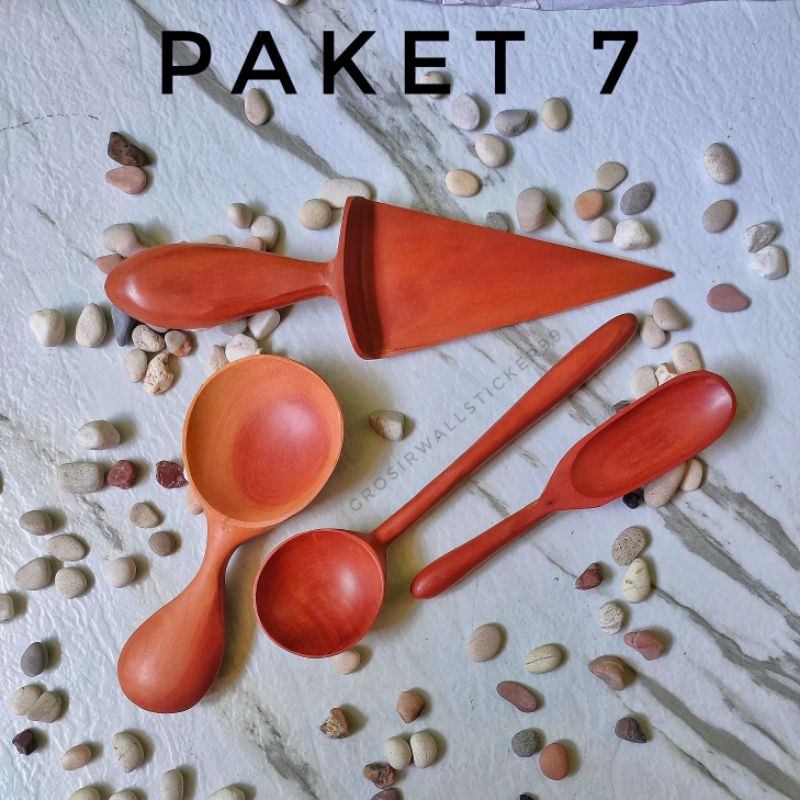 Jual sendok takar set sendok takar bulat sendok kayu sendok kayu sawo ...