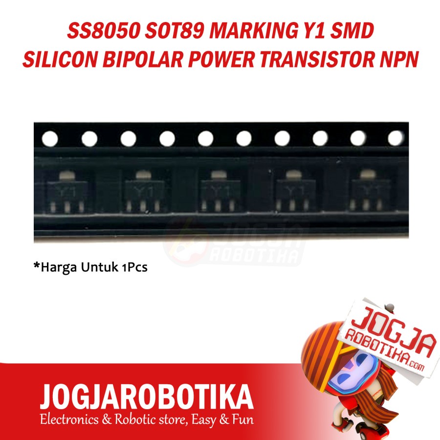Jual SS8050 S8050 SOT89 Marking Y1 SMD Silicon Bipolar Power Transistor ...