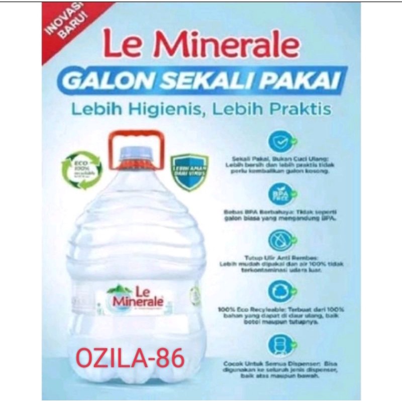Jual Galon Le Minerale Galon 15 Liter | Shopee Indonesia