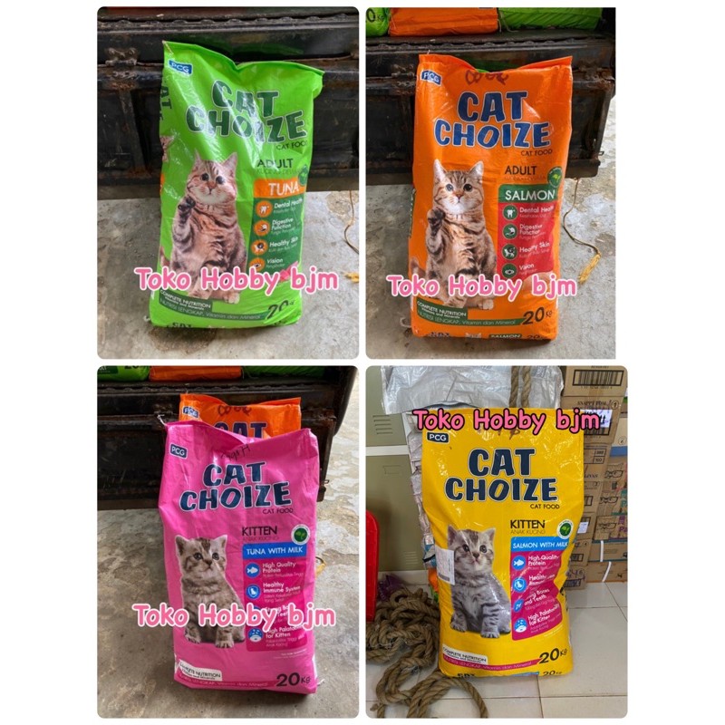 Jual Cat choize 20 kg kitten tuna salmon adult makanan pakan kering ...