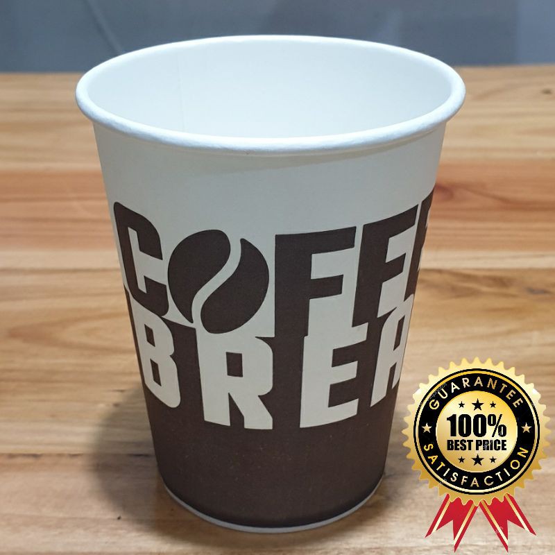 Jual Paper Hot Cup Coffee Break 8 Oz 240ml / Gelas Kertas Tahan Panas ( isi: 50 pcs ) | Shopee ...