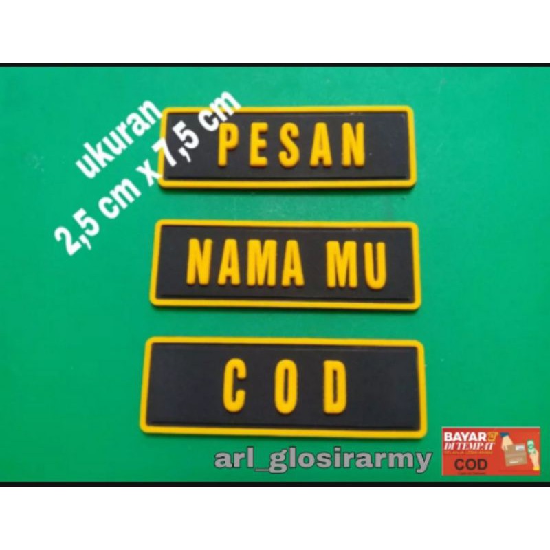 Jual NAMETAG CUSTOMS LOGO DTF PRINTING DAN TAG NAMA DESAIN PAPAN NAMA ...