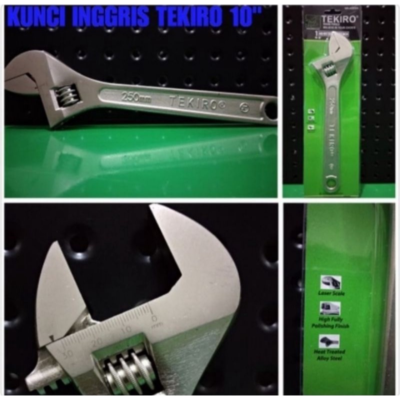 Jual Tekiro Kunci Inggris 10 Inch Adjustable Wrench WR-AD0282 | Shopee ...