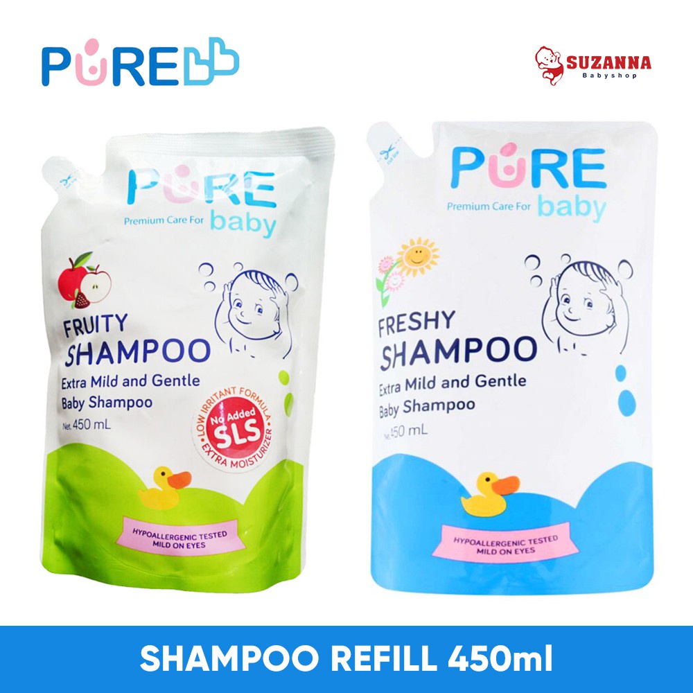 Jual Pure Baby Shampoo Refill Pouch -- 450 ML | Shopee Indonesia
