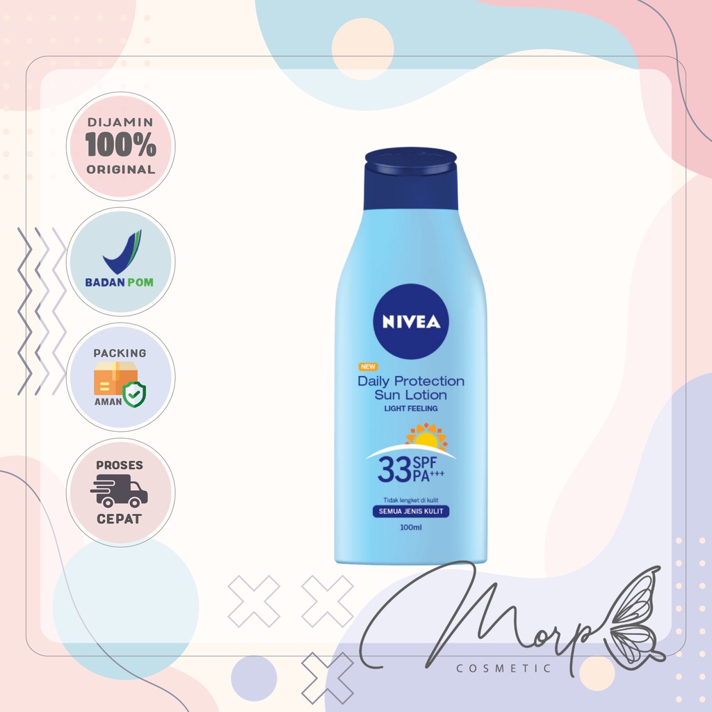 Jual MORP - NIVEA Daily Protection Sun Lotion SPF 33 PA +++ 100 mL ...