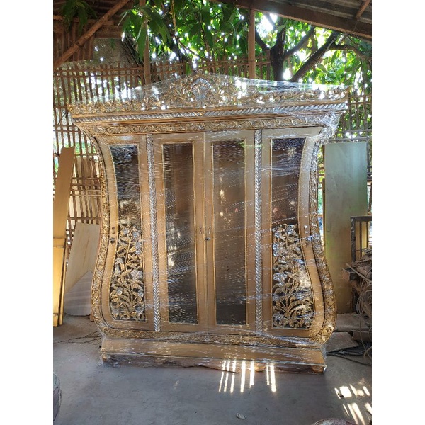 Jual lemari pajangan biola kayu jati | Shopee Indonesia