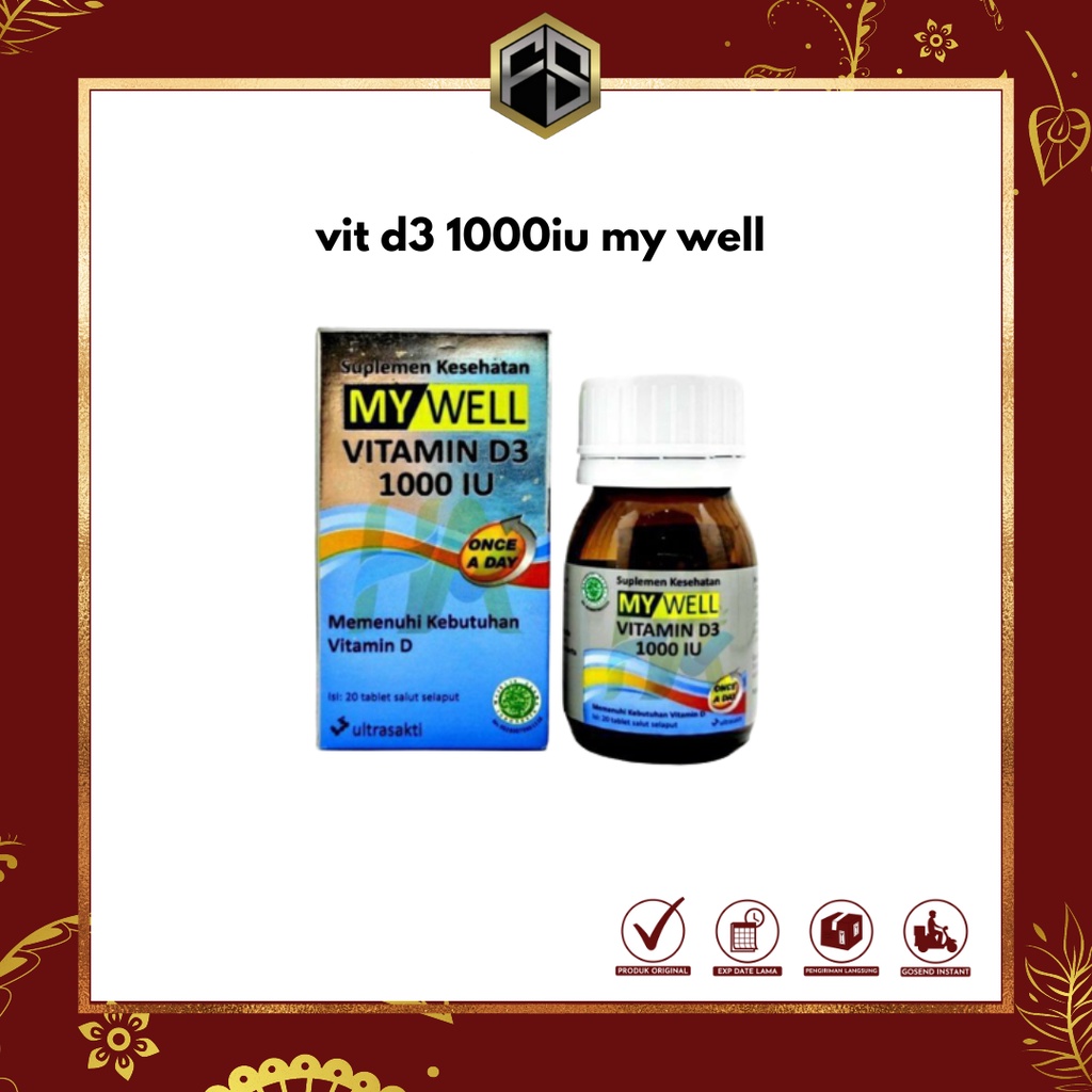 Jual My Well Vit D3 1000iu | Shopee Indonesia
