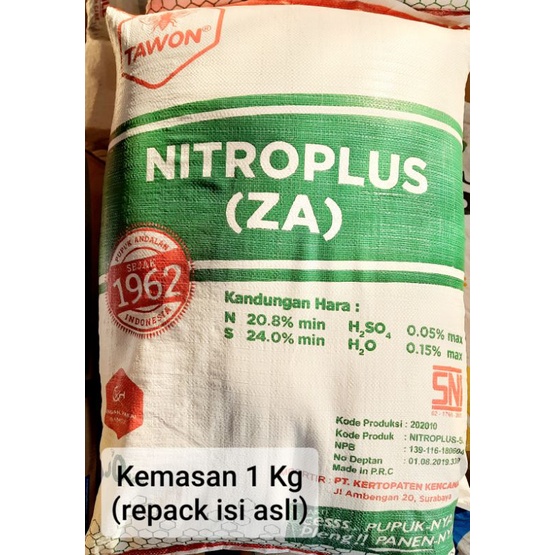 Jual Pupuk ZA TAWON NITROPLUS 1 Kg | Shopee Indonesia