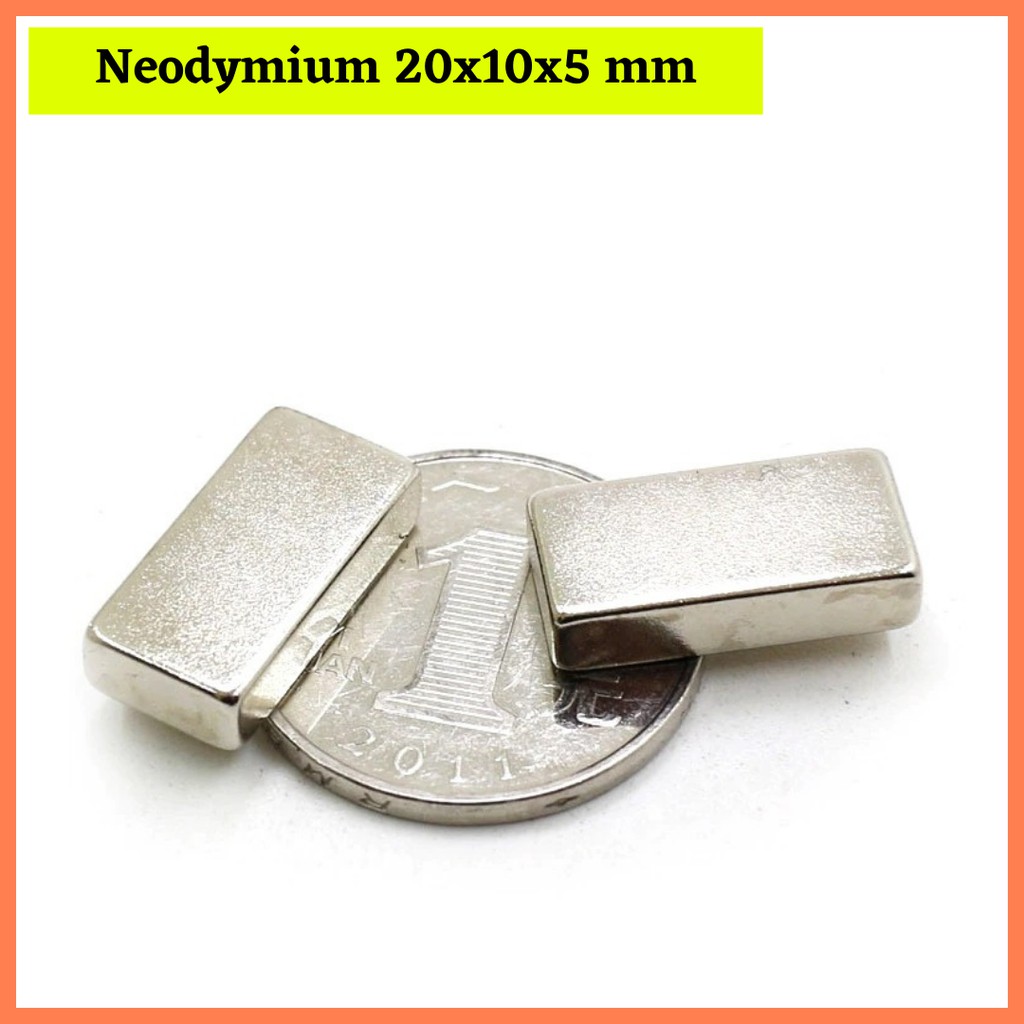 Jual Magnet Neodymium Model Persegi Panjang 20x10x5 mm (Dilapisi Nickel ...